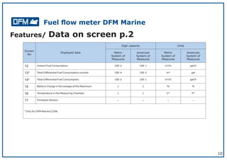 DFM Marine Fuel flow meter | PDF