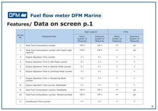 DFM Marine Fuel flow meter | PDF