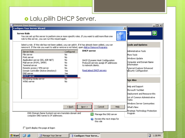 Presentation Dhcp Server Pptx 8833