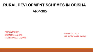 Scheme for rural development of India in enterprise | PPTX | Government ...