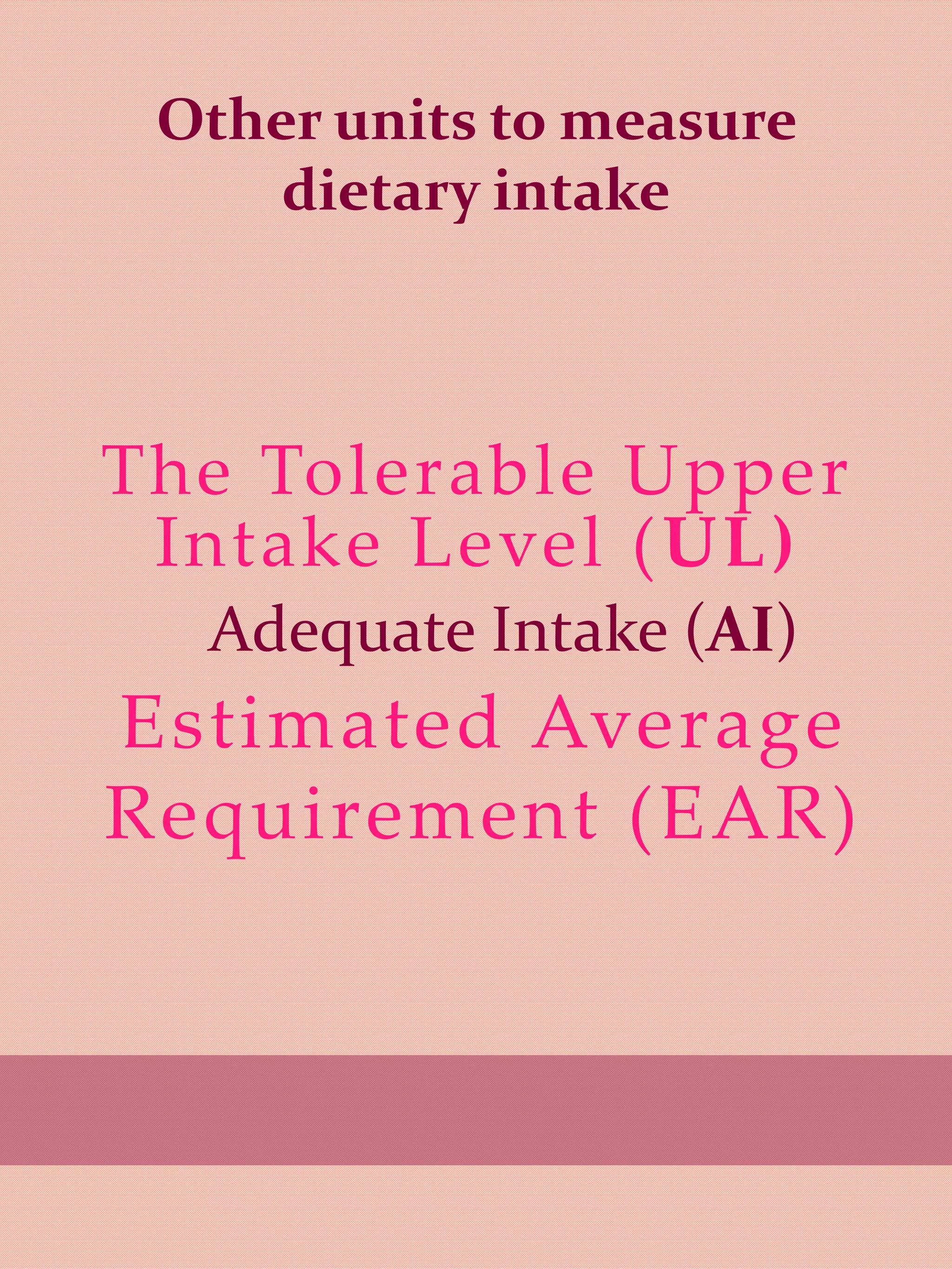 RDA recommended dietary allowance | PDF