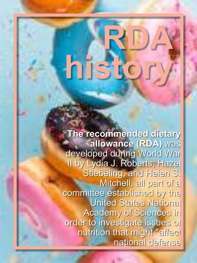RDA recommended dietary allowance | PDF | Parenting Babies and Toddlers ...