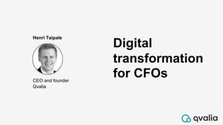 Presentation Digital Transformation for CFOs | PDF
