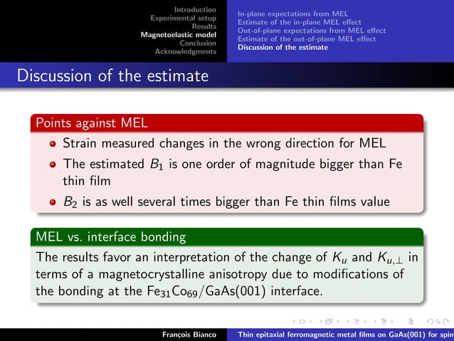 Thin epitaxial ferromagnetic metal films on GaAs(001) for spin injection and tunneling ...