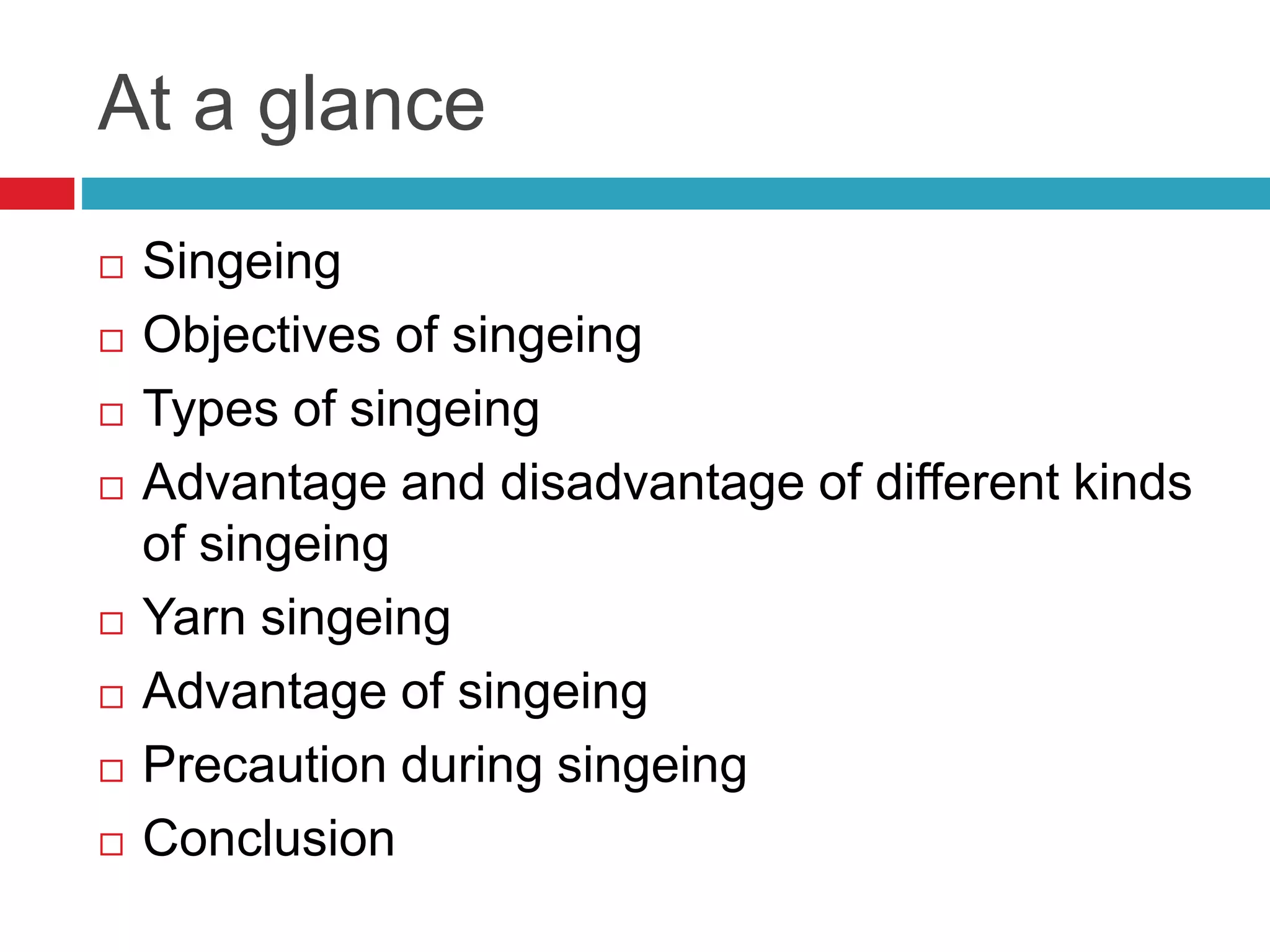 Presentation on Textile Singeing | PPTX