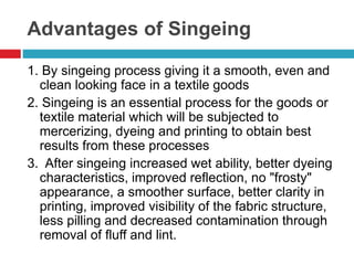 Presentation on Textile Singeing | PPTX