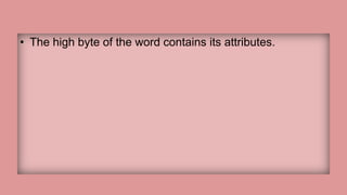 Text Mode Programming in Assembly | PPTX