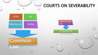 Presentation on Doctrine of Severability | PPTX
