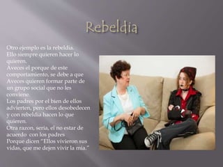 Conflictos entre adultos y adolecentes | PPT
