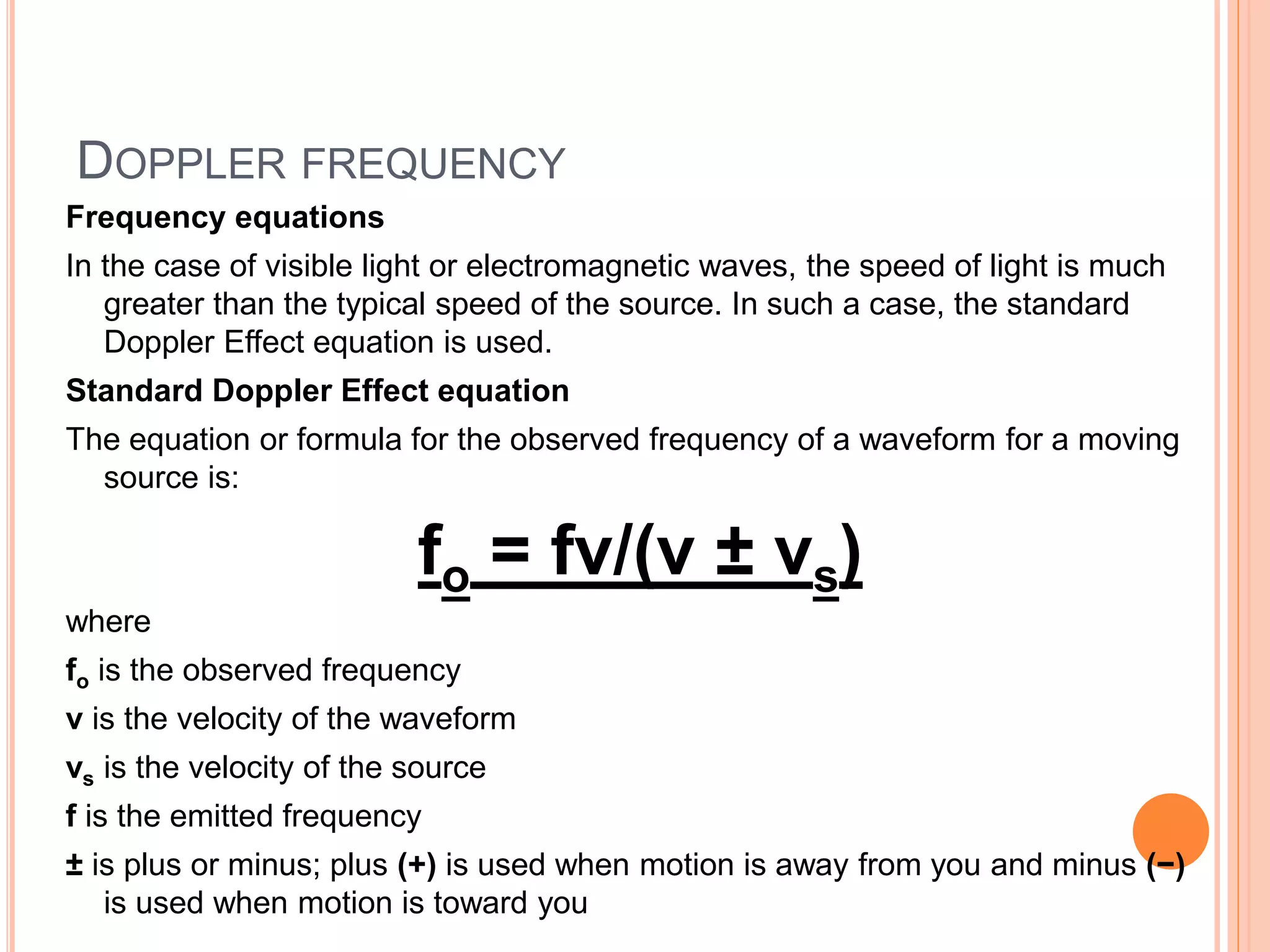 doppler effect | PPTX