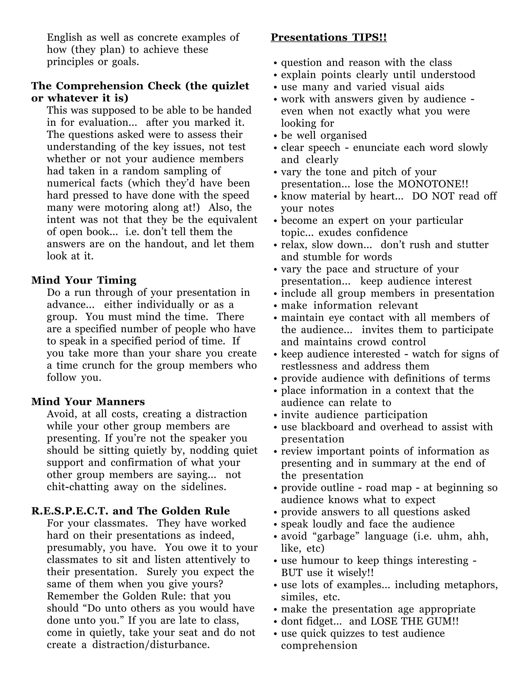 Presentation dos and donts | PDF