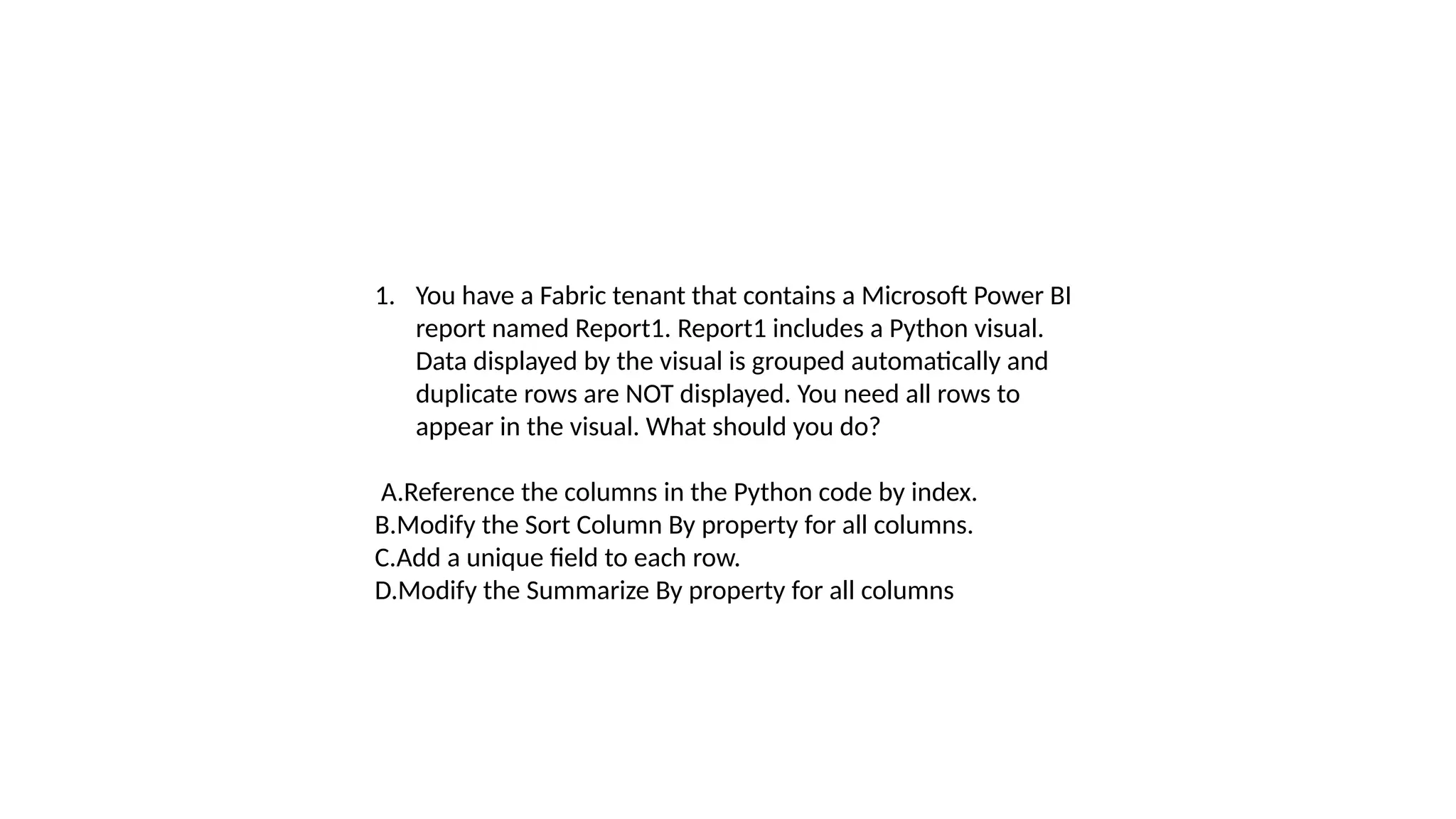 PresentationDP 600 Sample Question and Answers.pptx