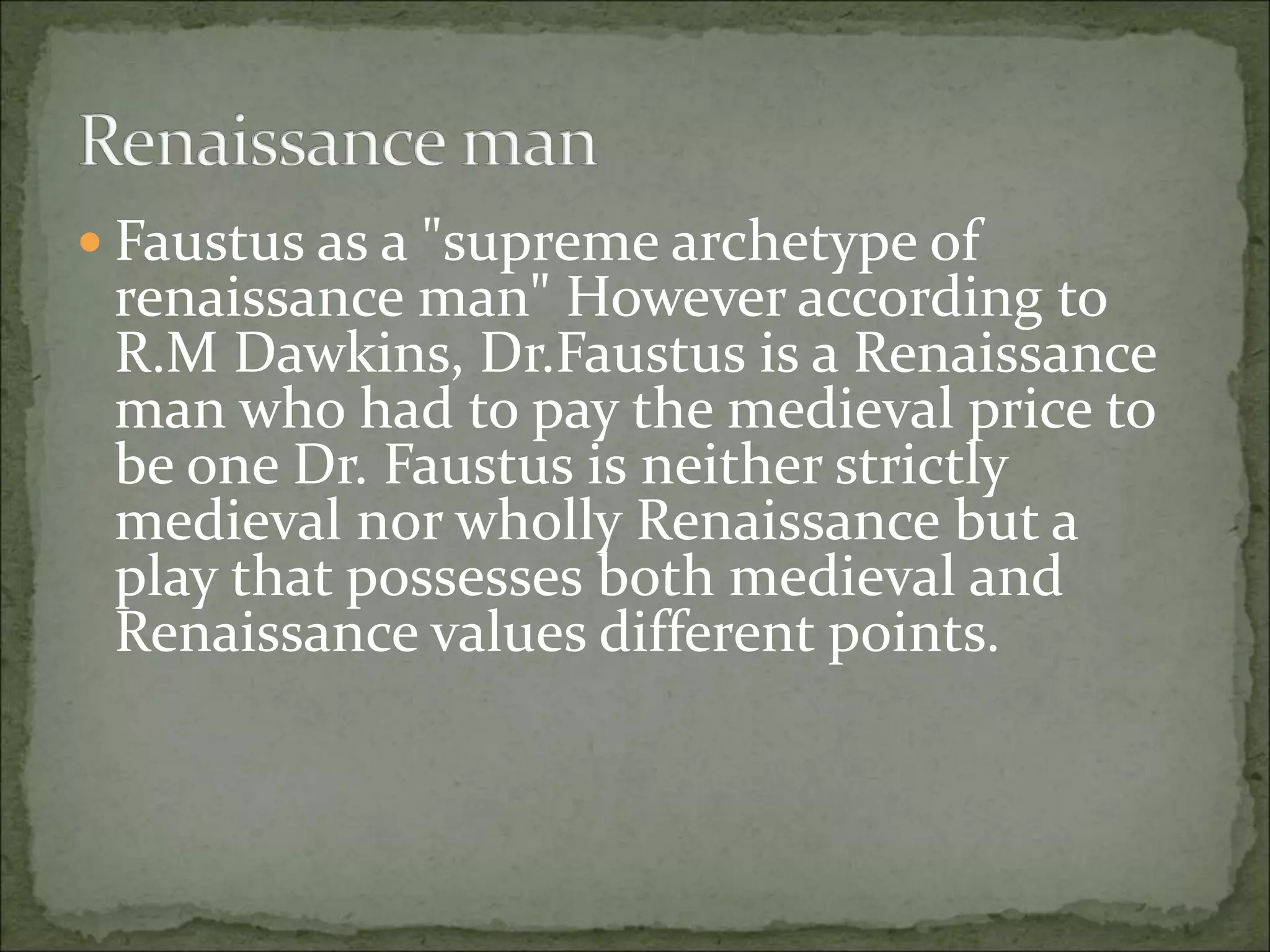 charecter Of Dr.Faustus | PPT