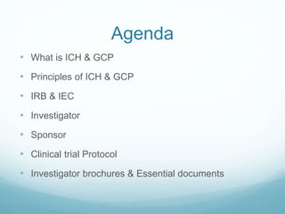 ICHGCP Guidelines overview | PPTX