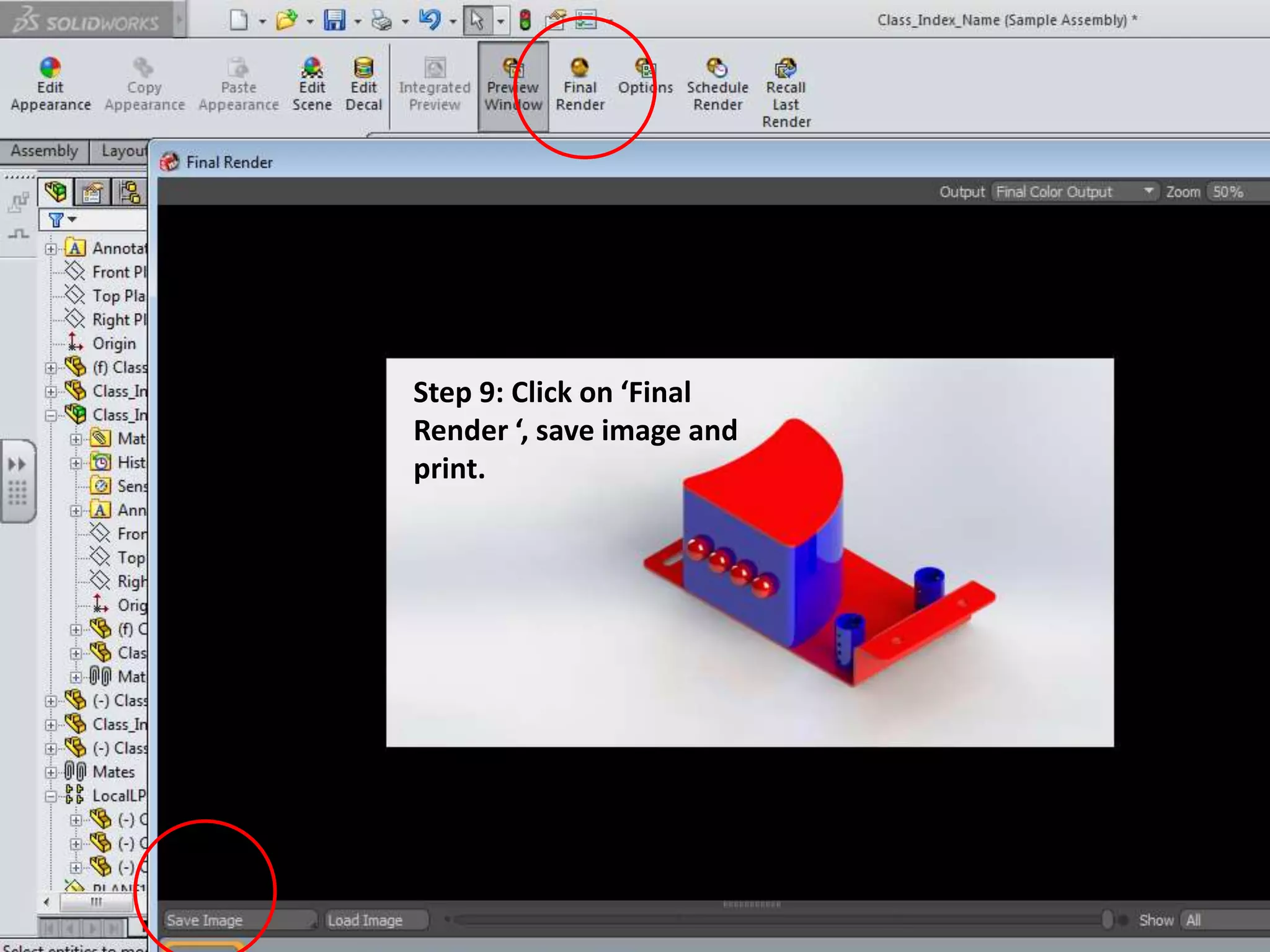 Presentation drawing using solidworks | PPTX