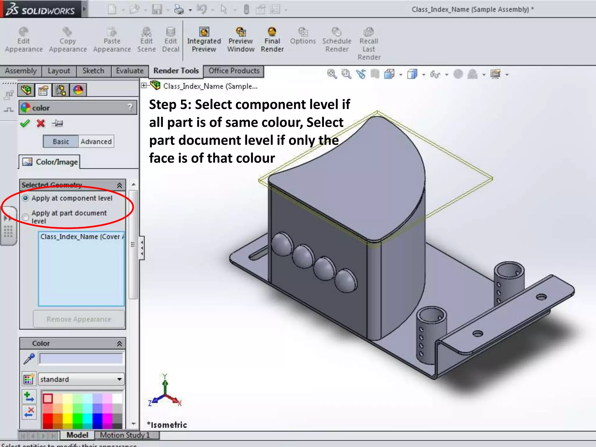 Presentation drawing using solidworks | PPTX