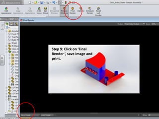 Presentation drawing using solidworks | PPTX
