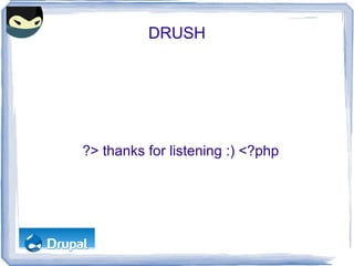 Drush Presentation | PPT