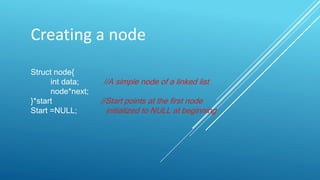 linked list | PPTX | Programming Languages | Computing