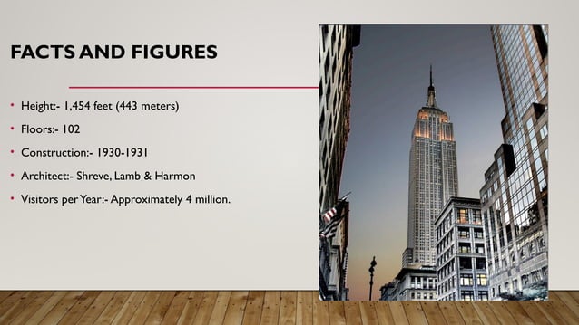 PRESENTATION ON THE EMPIRE STATE BUILDING | PPTX | Civil Engineering ...