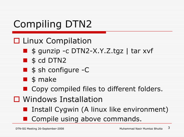 Introduction to Delay/Disruption Tolerant Networking and Applications | PPT