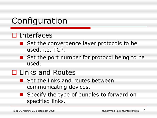 Introduction to Delay/Disruption Tolerant Networking and Applications | PPT