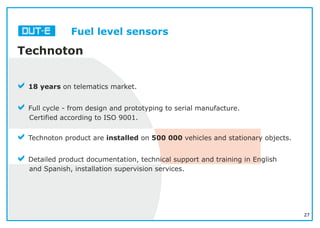 DUT-E Fuel Level Sensor (ENG) | PPT