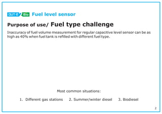 DUT-E 2Bio Fuel level sensor | PPT
