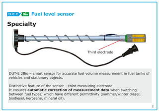 DUT-E 2Bio Fuel Level Sensor (ENG) | PDF