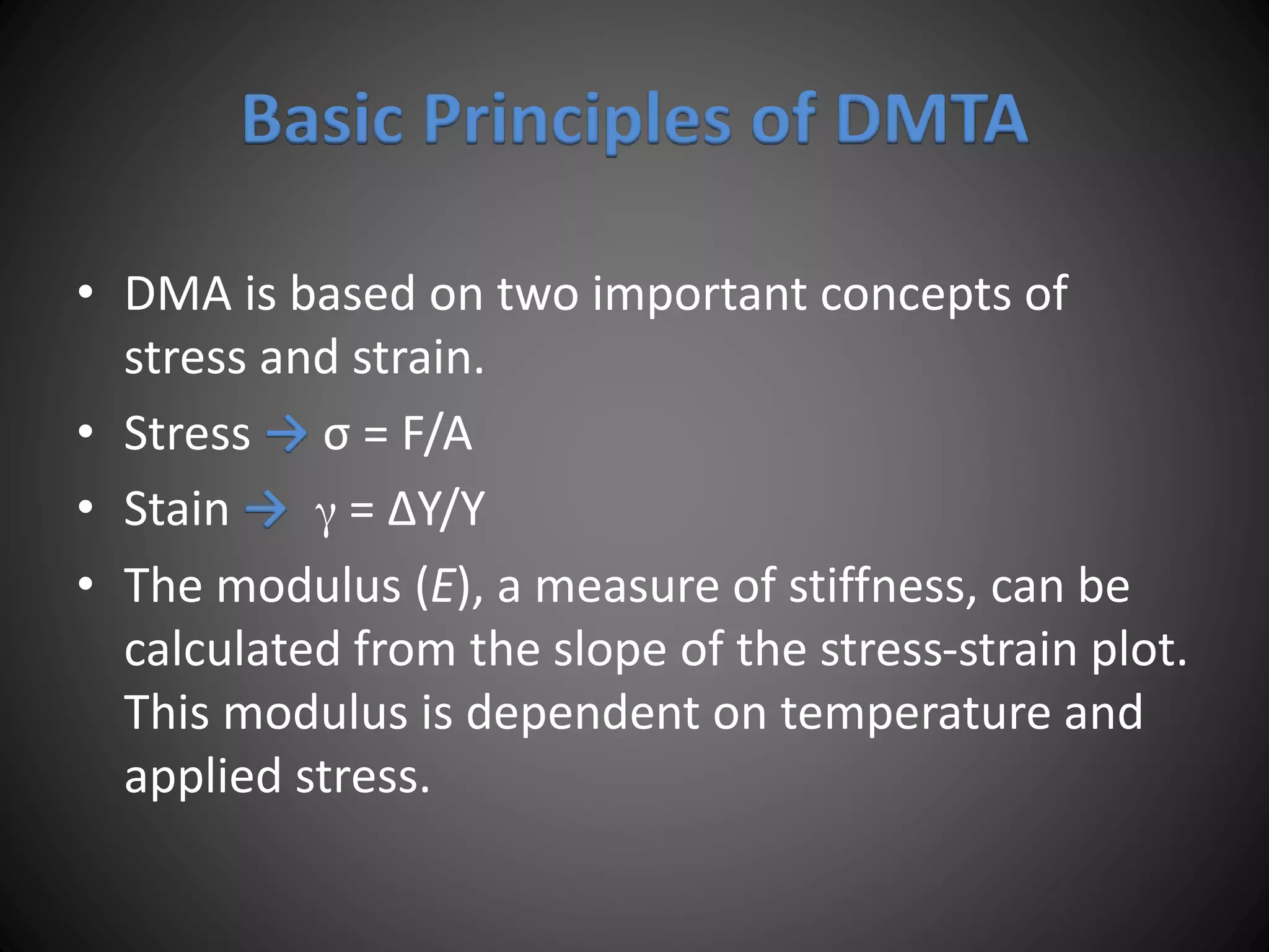 Presentation dynamic mechanical analysis (dma) | PPTX