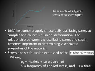 Presentation dynamic mechanical analysis (dma) | PPTX