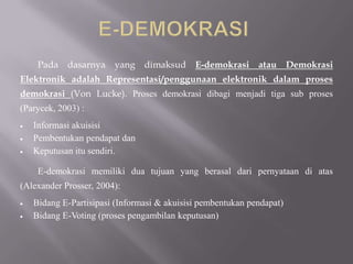 Presentation e democracy | PPT