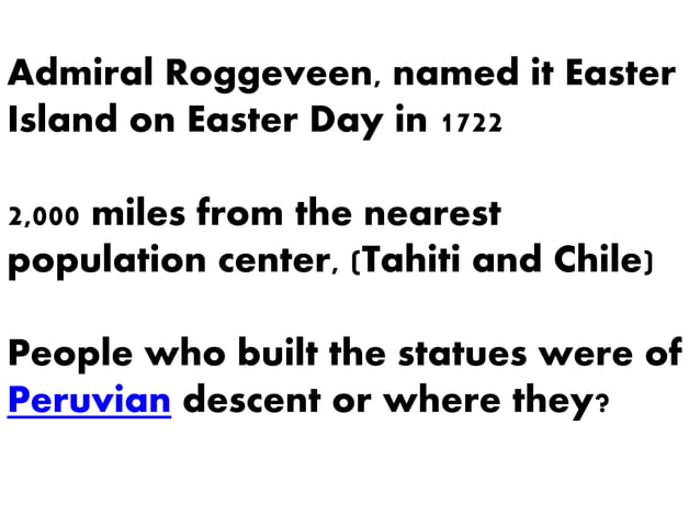 Presentation easter island | PPTX | Geography | Science