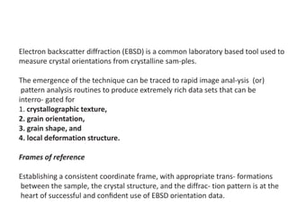 Presentation EBSD.pptx | Geology | Science