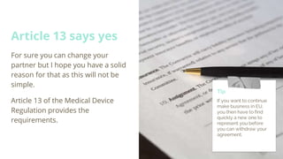Medical Device European Authorized Representative | PPTX