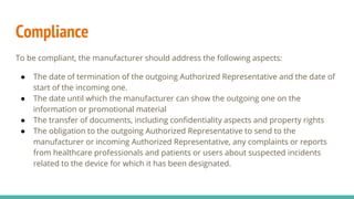 Medical Device European Authorized Representative | PPTX