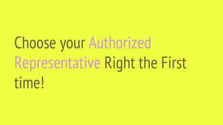 Medical Device European Authorized Representative | PPTX
