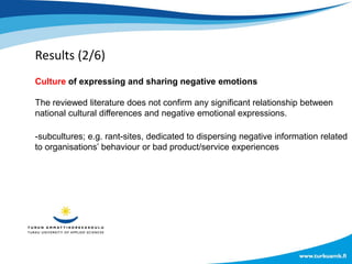 Negative emotions in social media as a managerial challenge | PPT