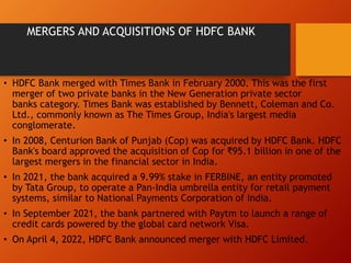 Hdfc presentation.pptx | Business Banking & Finance | Business