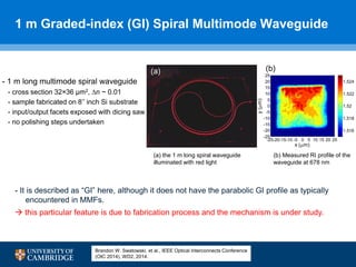 Graded-index Polymer Multimode Waveguides for 100 Gb/s Board-level Data Transmission | PDF