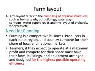 farm layout | PPTX