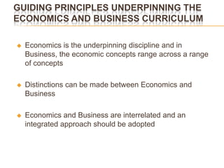 Australian Curriculum: Economics & Business | PPTX