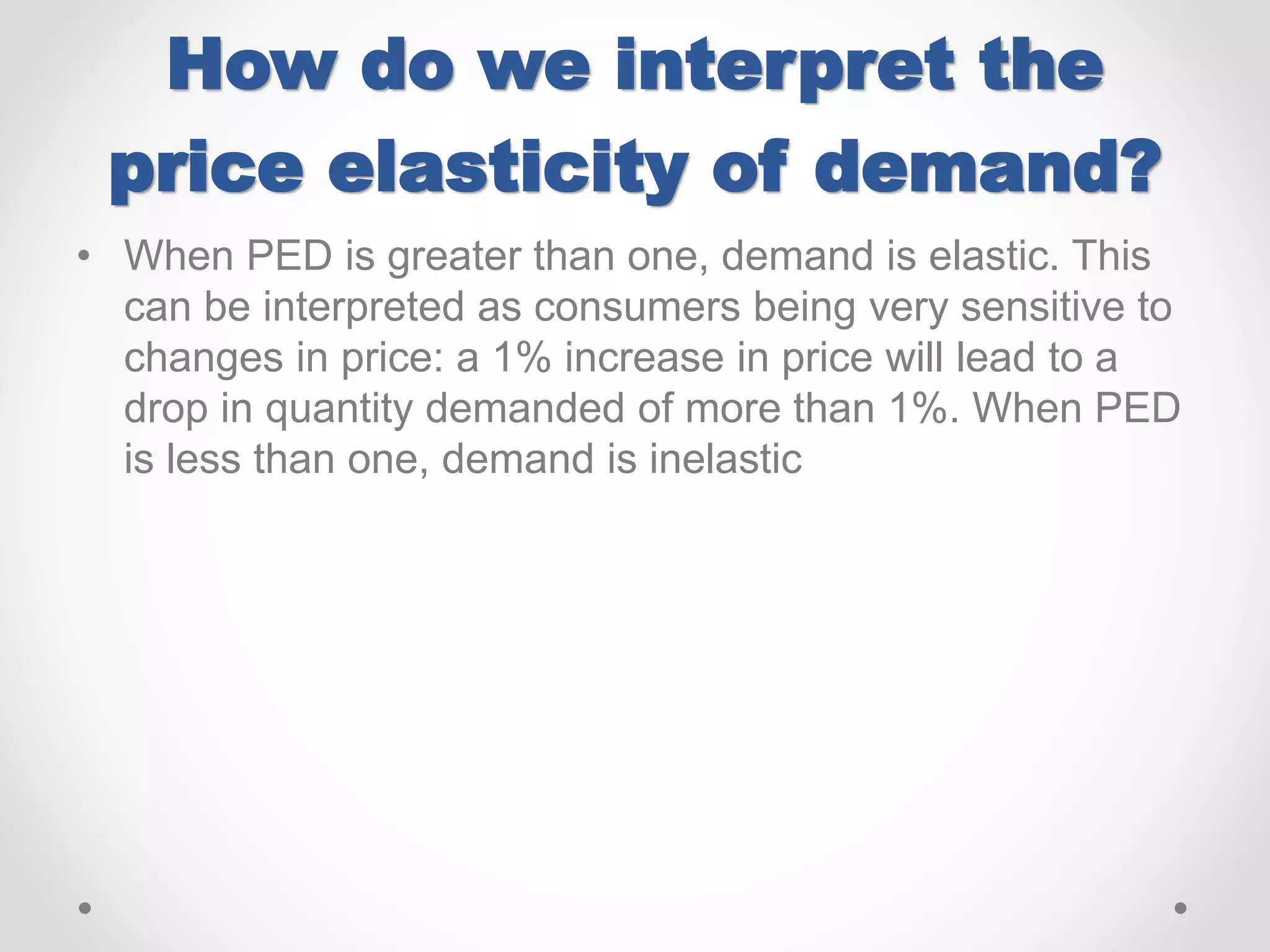 Elasticity of Demand, Price and Income- Micro and Macro Economics | PPTX
