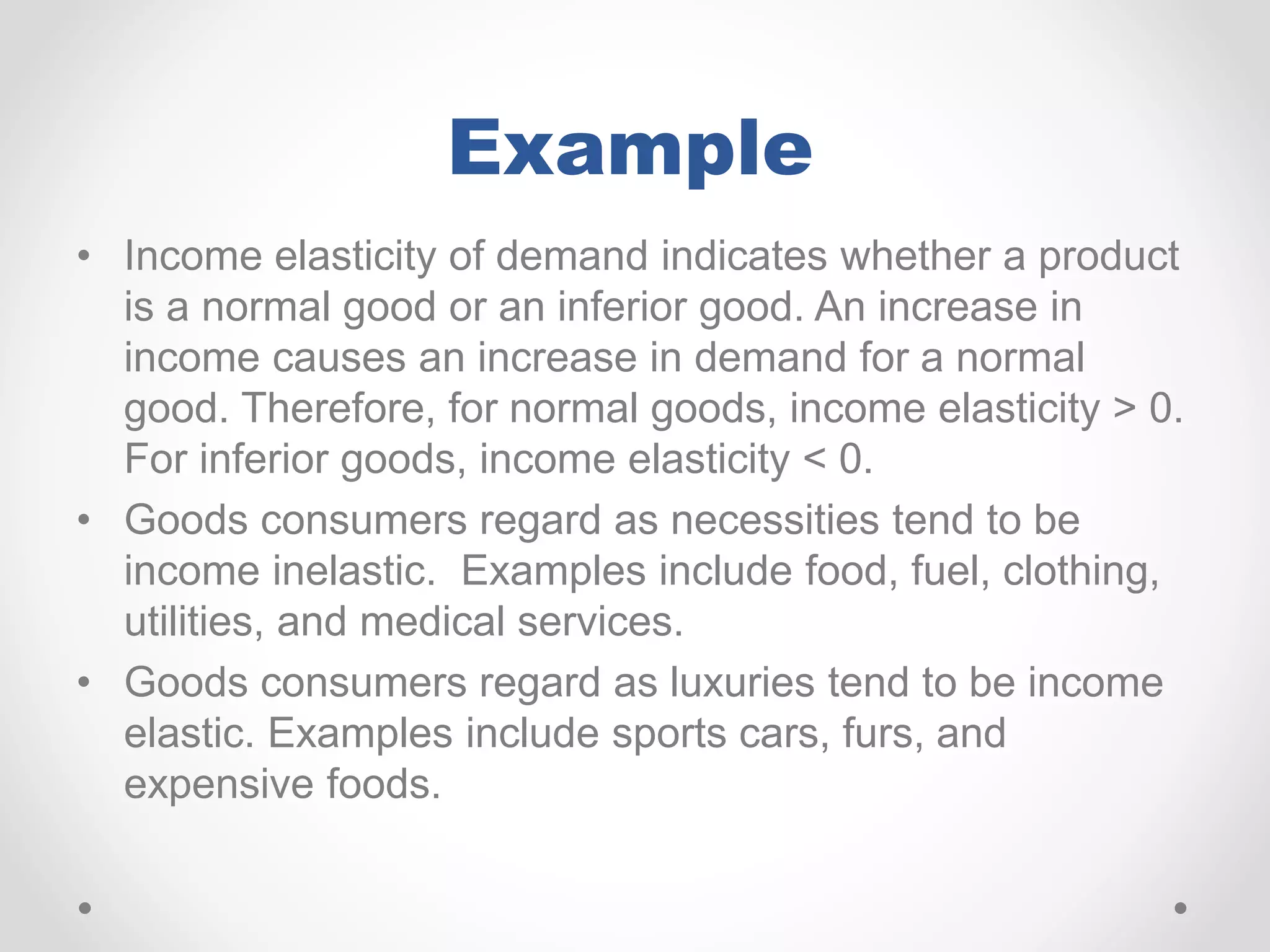 Elasticity of Demand, Price and Income- Micro and Macro Economics | PPTX
