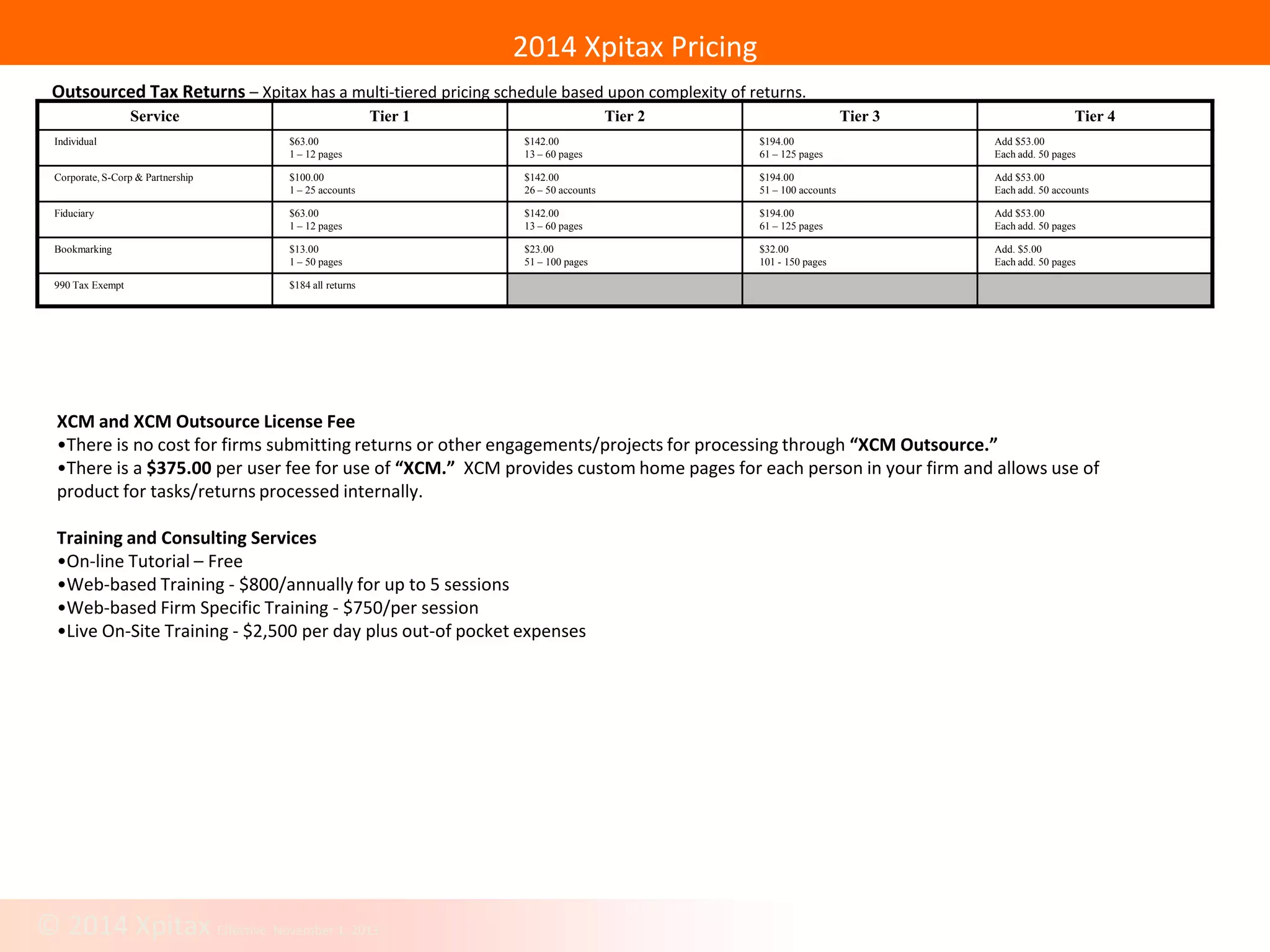 eCPAn presentation of Outsourcing & XCM workflow
