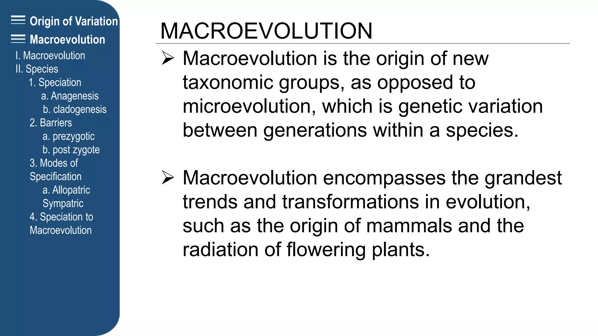 Ecology-Macroevolution | PPTX | Genetics | Science