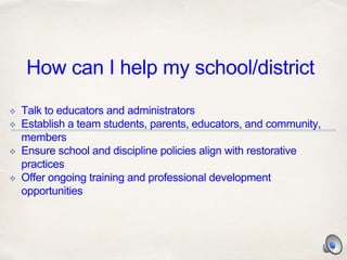 Restorative Practices in Education | PPTX