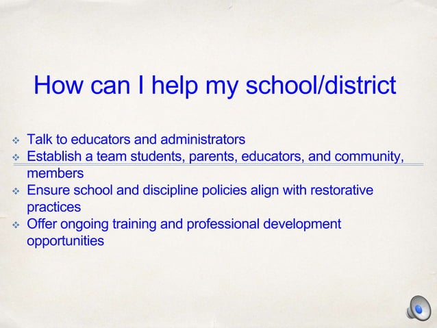 Restorative Practices in Education | PPTX