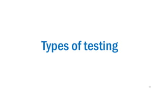 Different Types Of Testing | PDF
