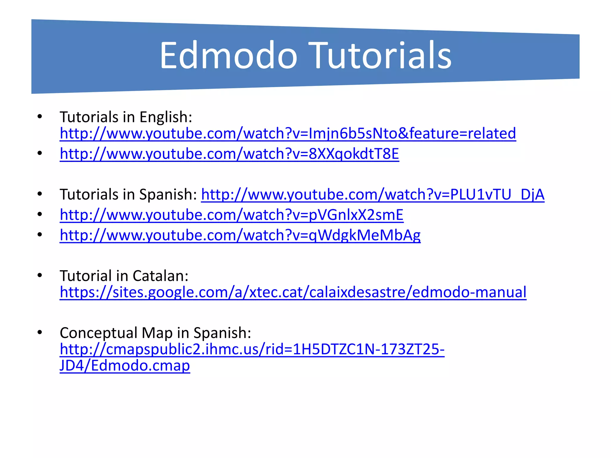 Edmodo Presentation for students | PPT